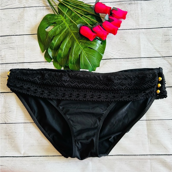 Lauren Ralph Lauren | Swim | Ralph Lauren Womens Black Three Gold ...